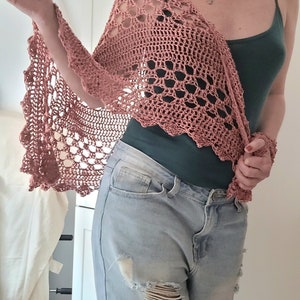 Patrón en PDF CHAL ROSE - Etsy España