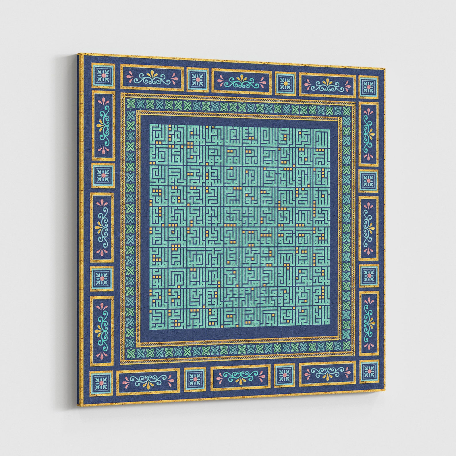 KUFIC WALL ART Islamic Wall Art Islamic Canvas 99 Names of - Etsy