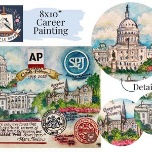 Personalized Retirement Career Painting: Custom Military Promotion Gift ...
