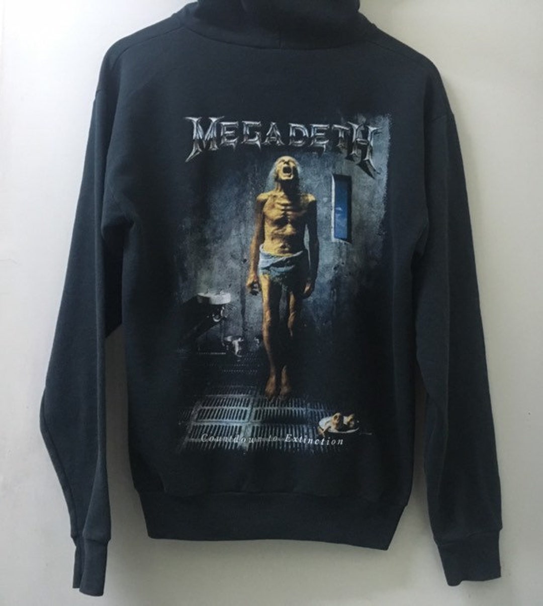Vintage Megadeth Hooded/vintage 90s/megadeth Sweatshirt/small Size S - Etsy
