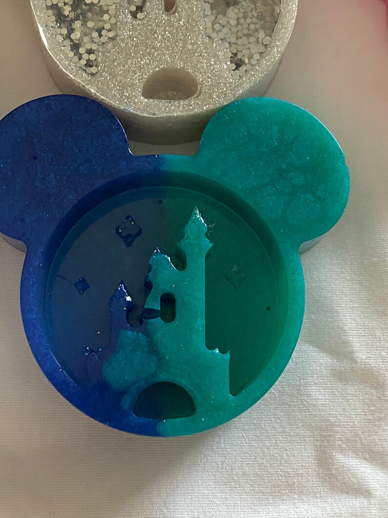 Mickey Mouse Resin Shaker Keychains - Etsy