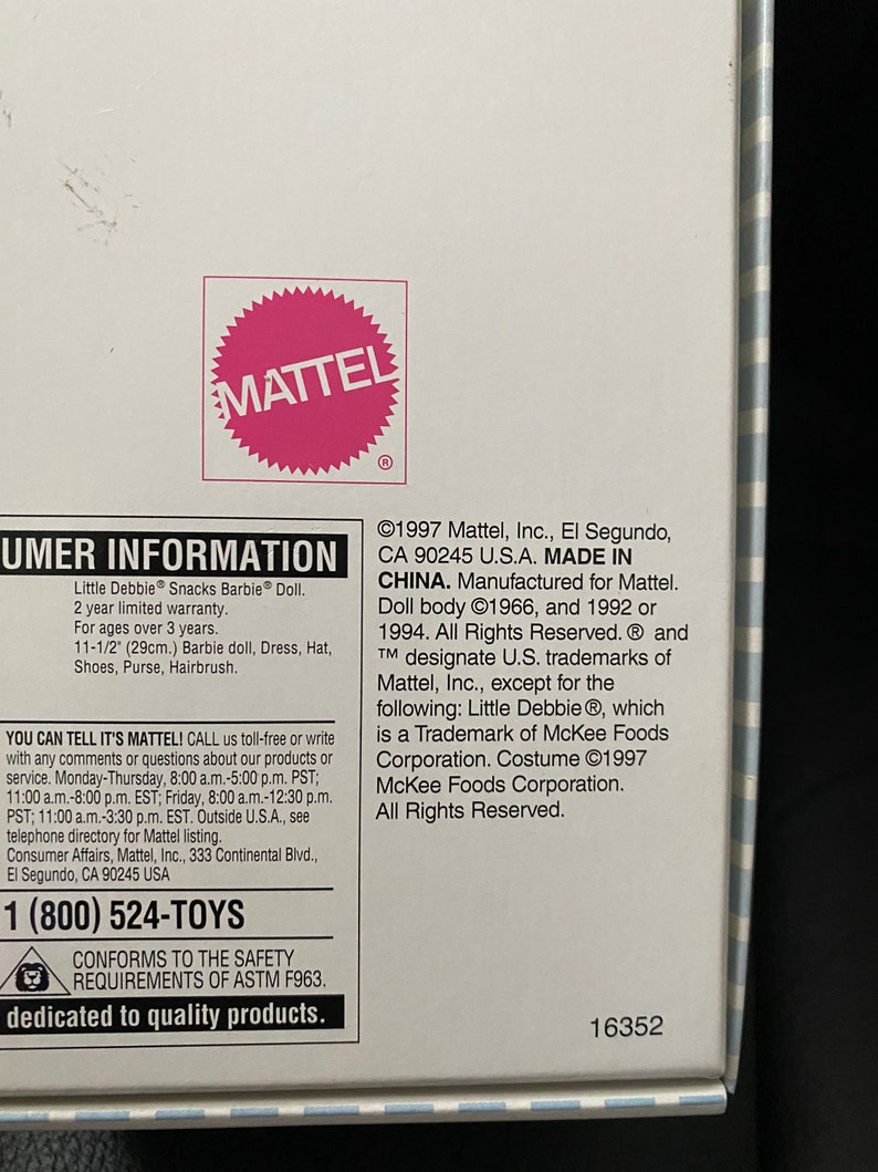 1997 Little Debbie Barbie Doll-af - Etsy