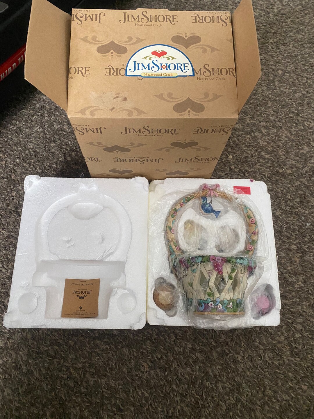 NEW Jim Shore Basketful of Surprises 4031691 Spring Basket 5 Pieces ...