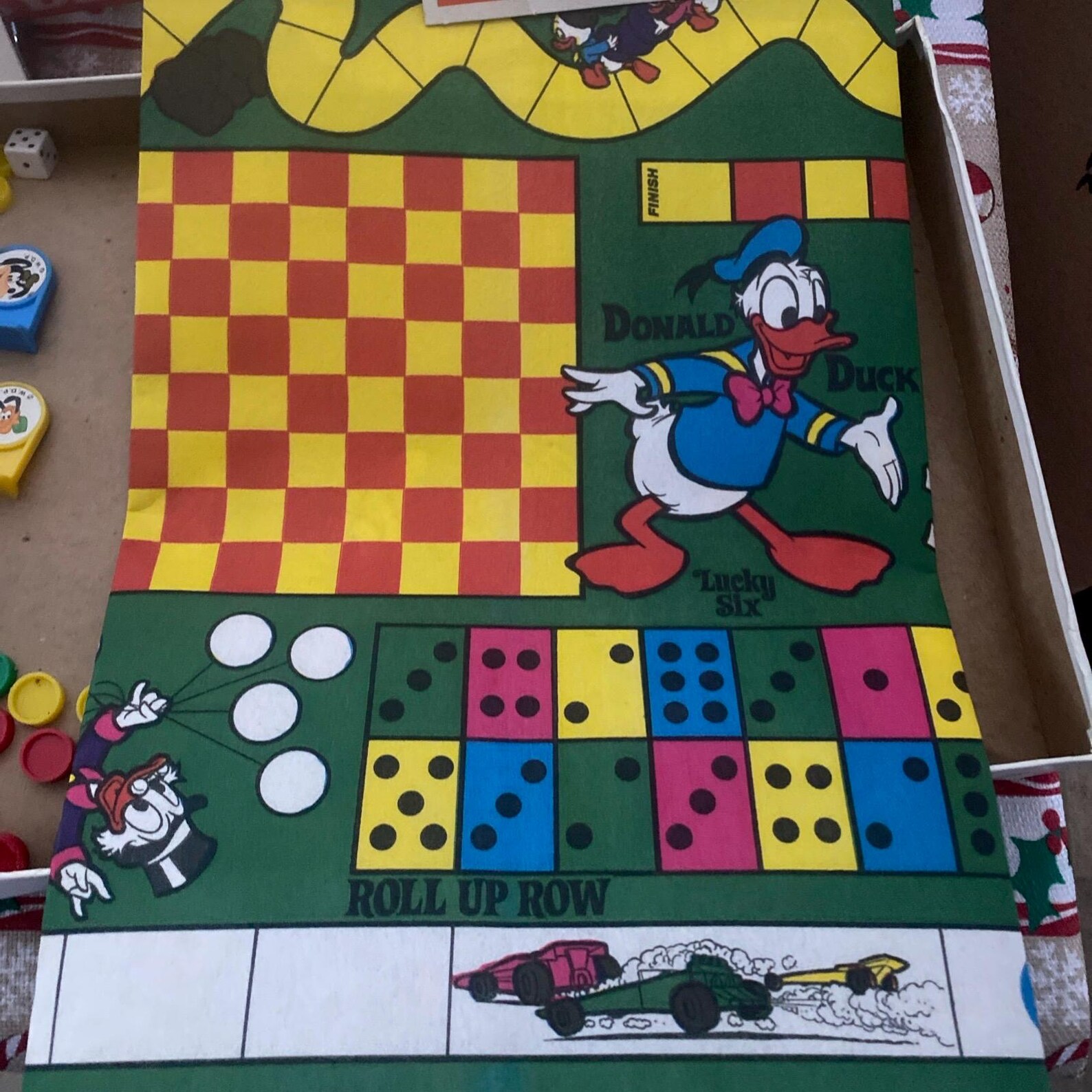 Disney Donald Duck Big Game Box Cloth Board Game Suite - Whitman Games ...