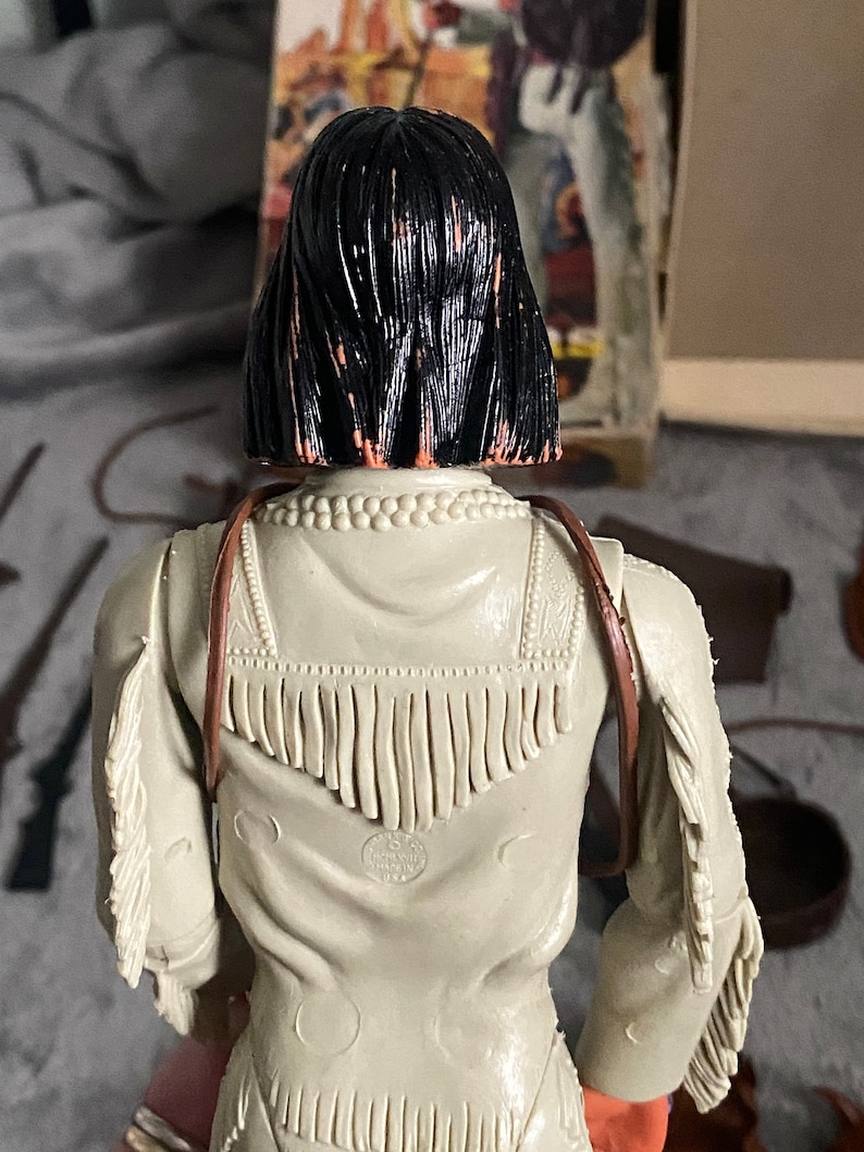 1967 Vintage Johnny West Geronimo Figure W/ Accessories & Original Box ...