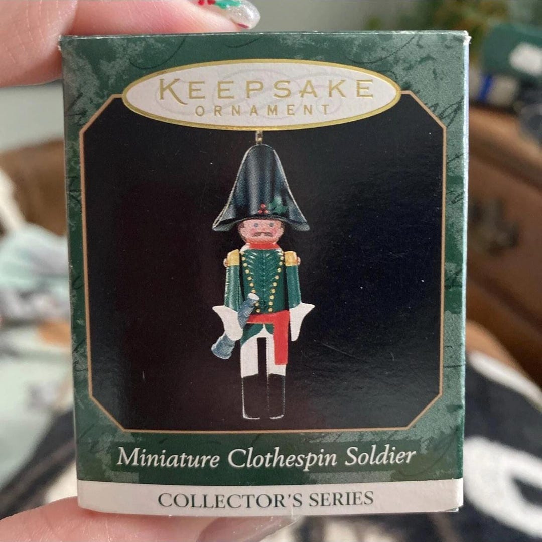 Hallmark Keepsake Miniature 1999 Miniature Clothespin Soldier - Etsy