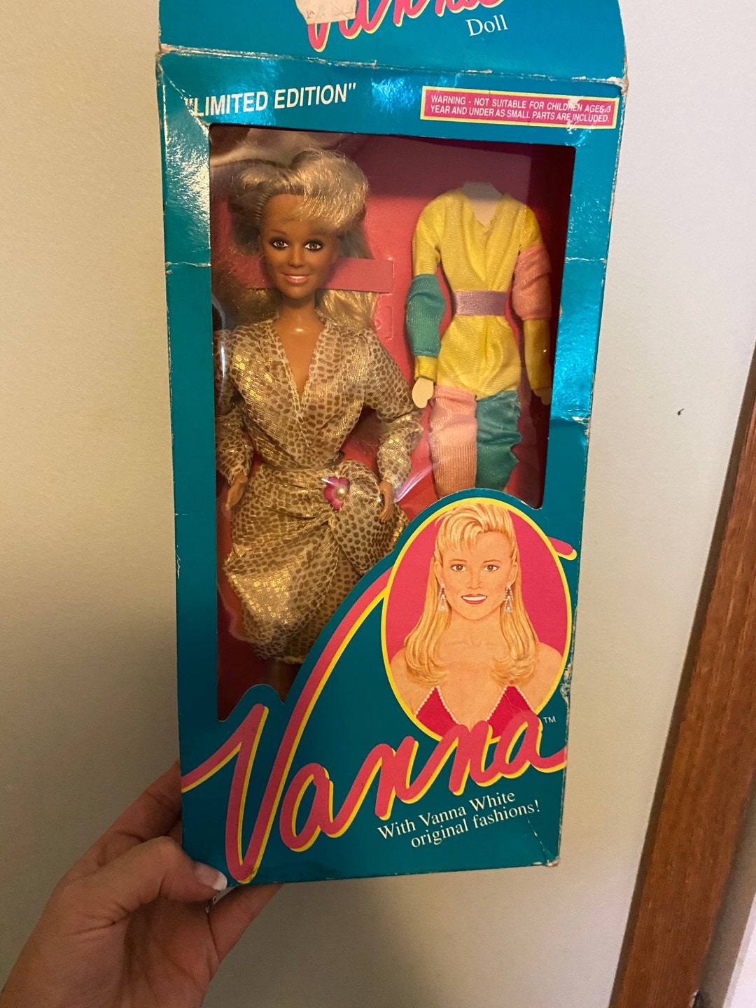 Limited Edition 1990 VANNA WHITE DOLL Box Open on Top!!!-af - Etsy