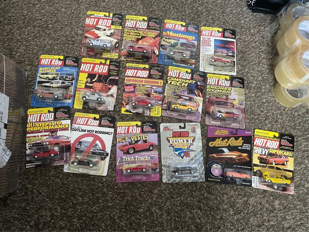 Lot of 15 Hot Rod Die Cast Collectible Cars - Etsy