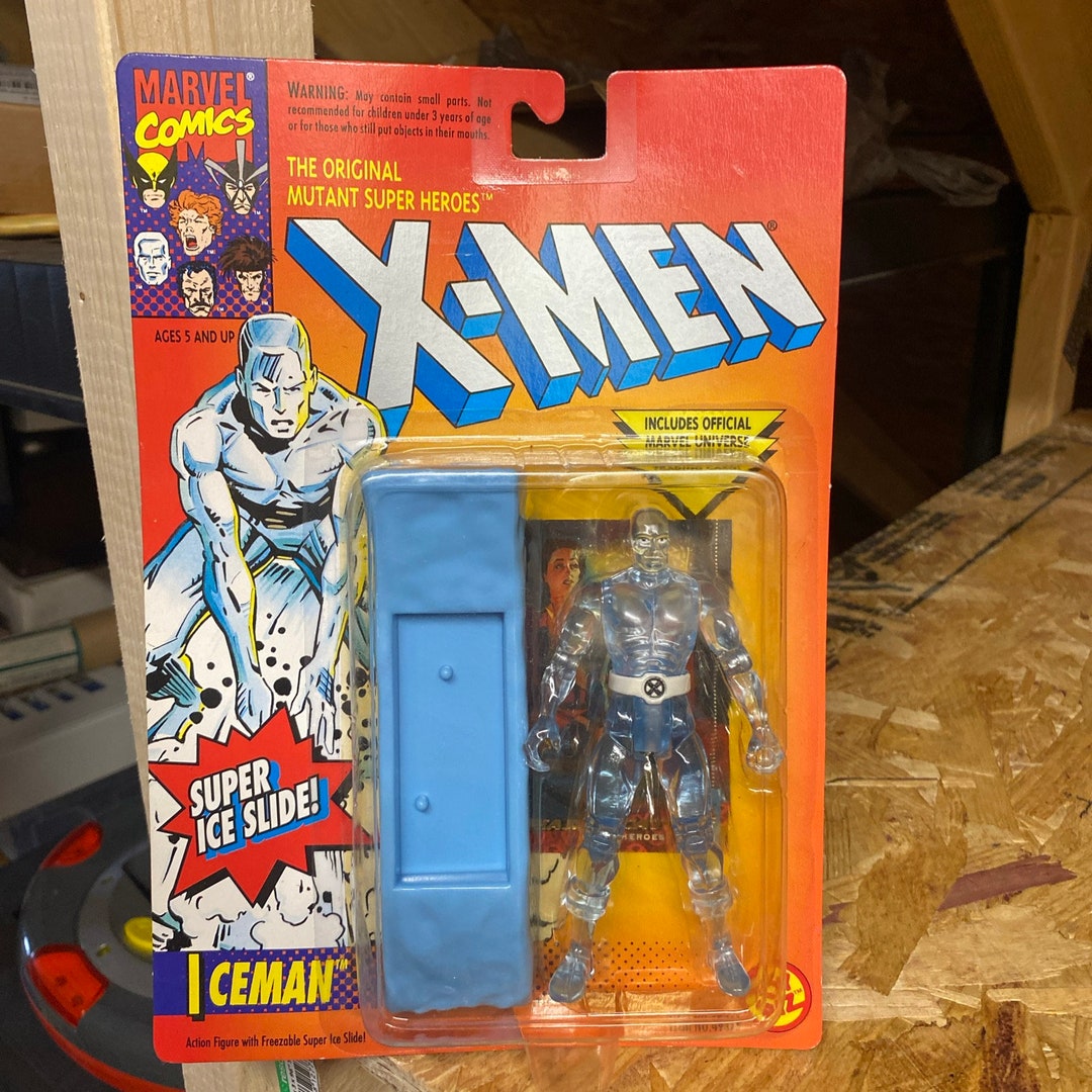 1993 Marvel Toy Biz X Men Iceman With Super Ice Slide Action Figure - Etsy