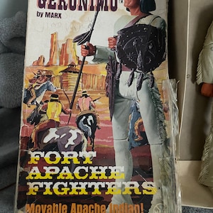 1967 Vintage Johnny West Geronimo Figure W/ Accessories & Original Box ...