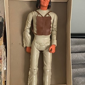 1967 Vintage Johnny West Geronimo Figure W/ Accessories & Original Box ...