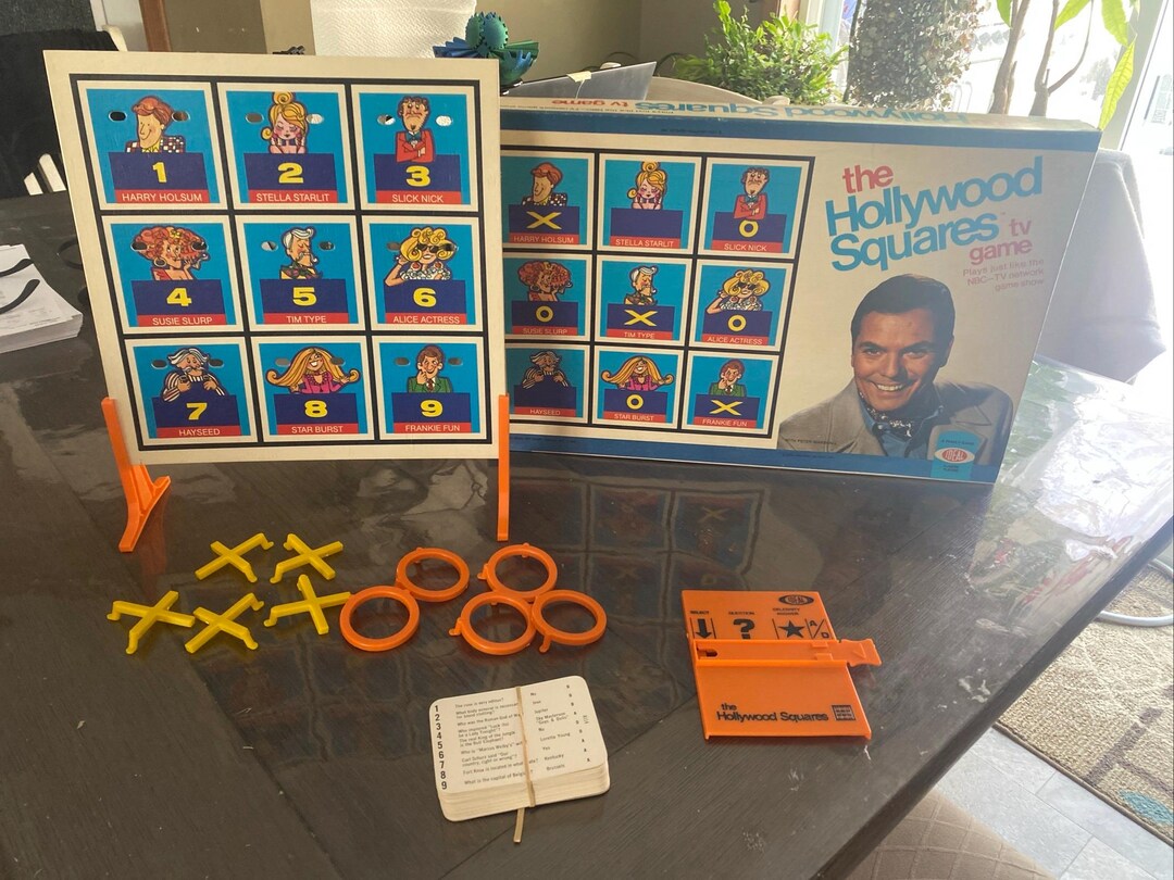 Vintage 1974 the Hollywood Squares Game by Ideal Complete CIB - Etsy