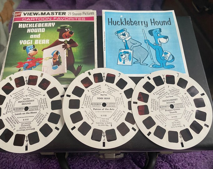View Master B512, Huckleberry Hound and Yogi Bear, Children’s 3 Reel ...