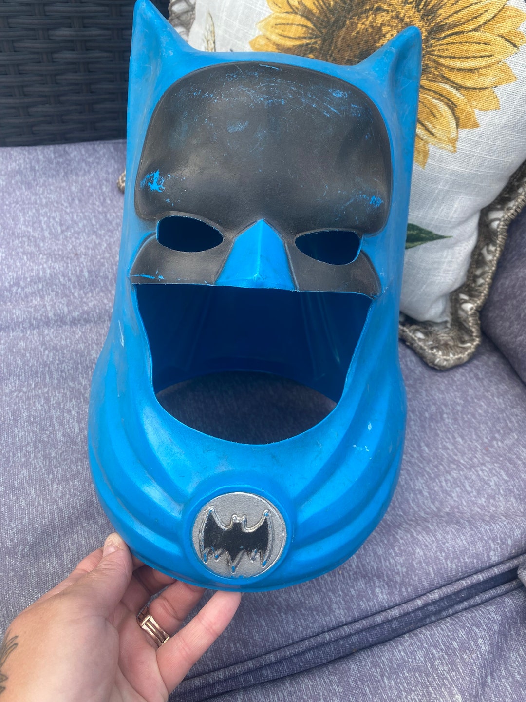 Batman Vintage 1966 Plastic Mask Helmet Cowl Ideal Toy Corp-af - Etsy