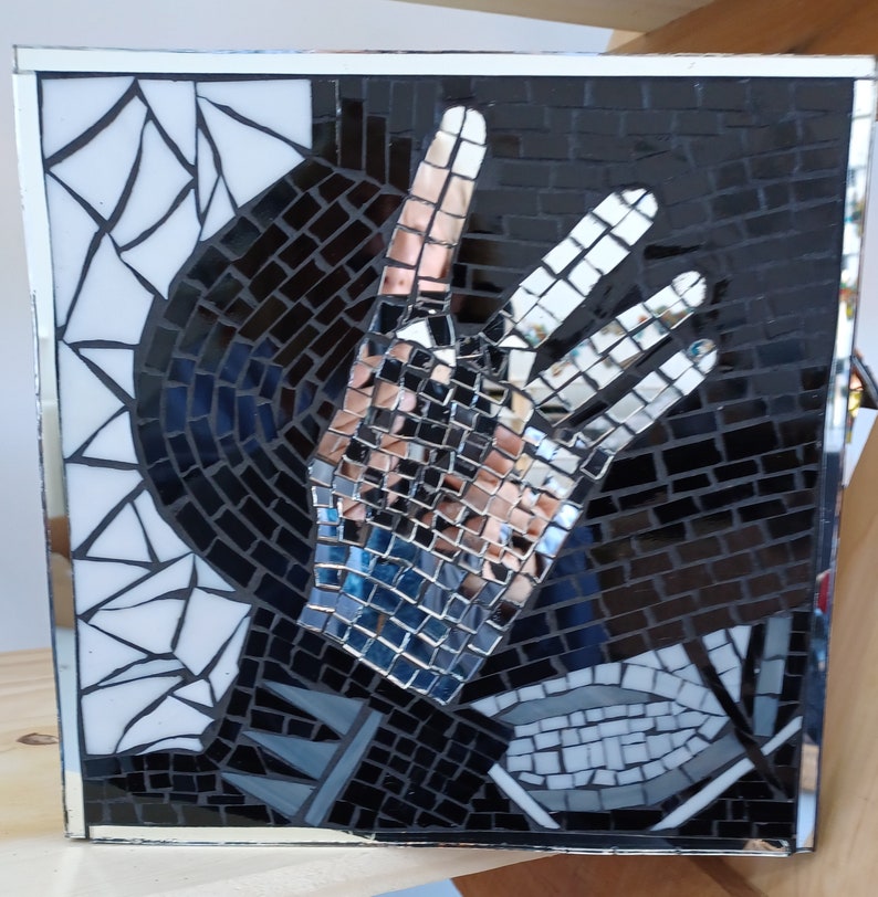 Michael Jackson Stained Glass and Mirror Mosaic - Etsy
