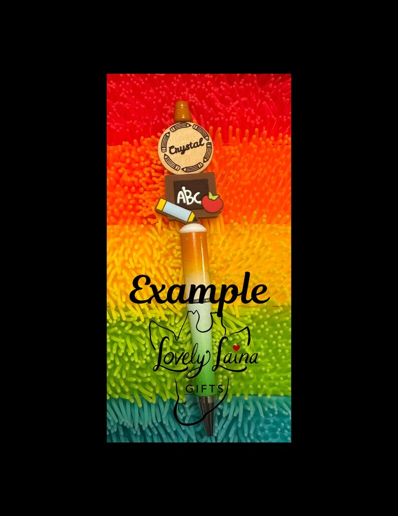 Personalized Axolotl Bead Pen - Etsy