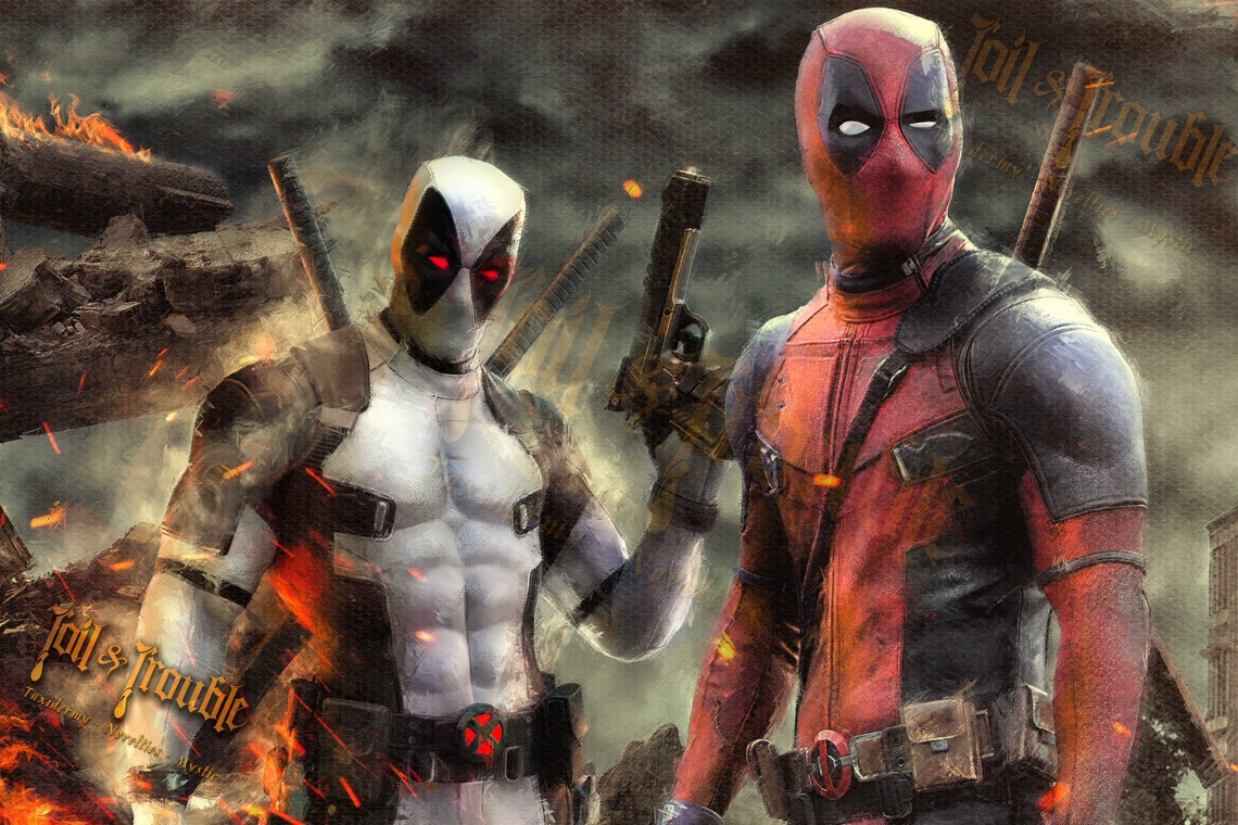 Deadpool Poster Large and Small Sizes From Multiverse Deadpool - Etsy UK