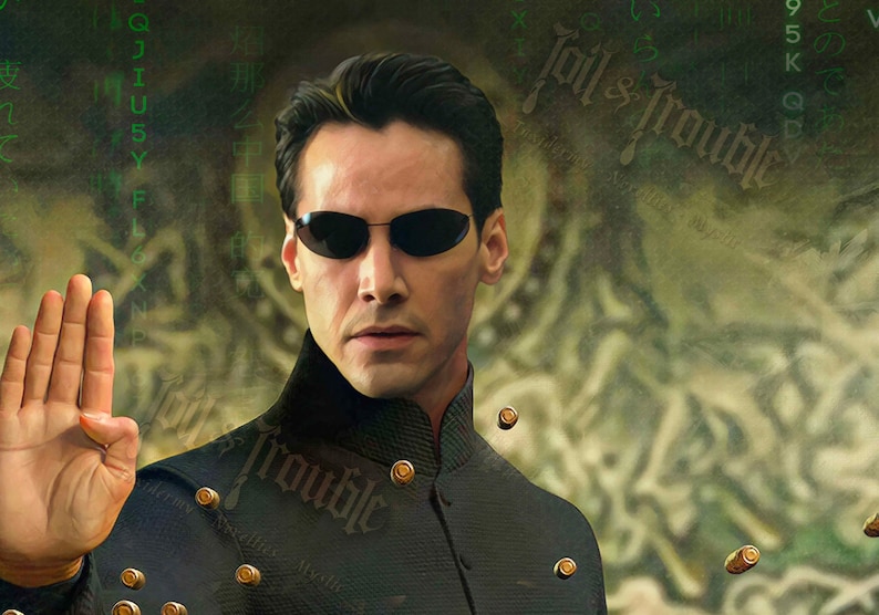 Neo Matrix Poster Large and Small Sizes the Matrix Fan Art - Etsy Ireland