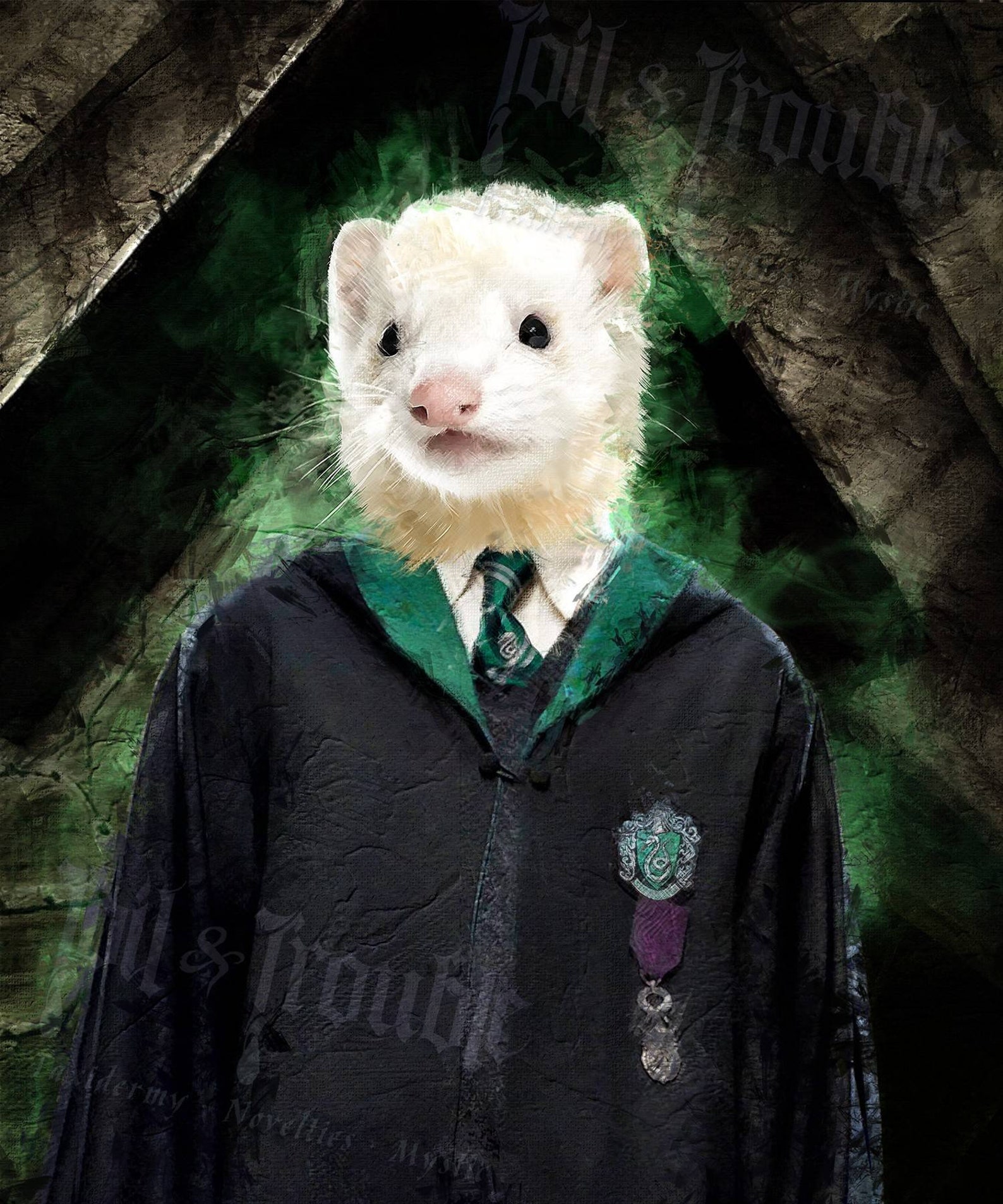 Draco Lucius Malfoy Ferret harry potter Fans Gift Large and | Etsy