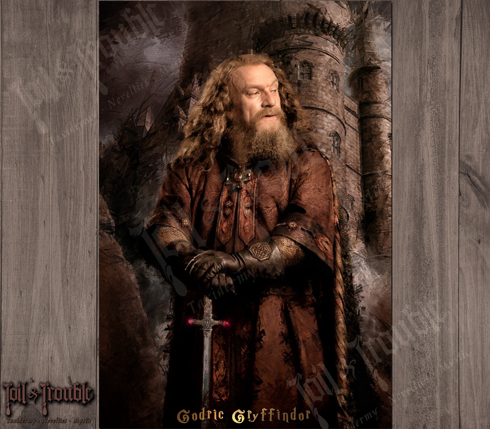 Godric Gryffindor harry potter Fans poster print Gift Large | Etsy