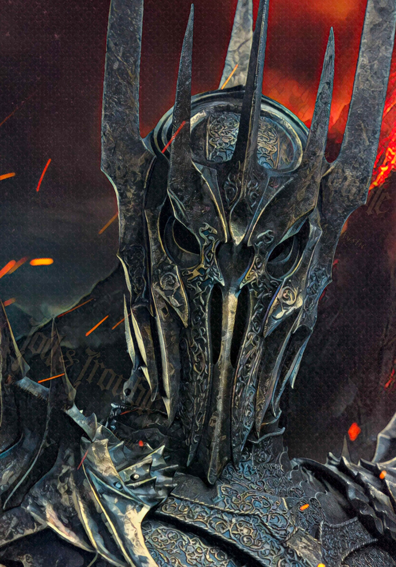 Lord Sauron Poster of the Rings Fan Art Poster Prints Gift - Etsy New ...