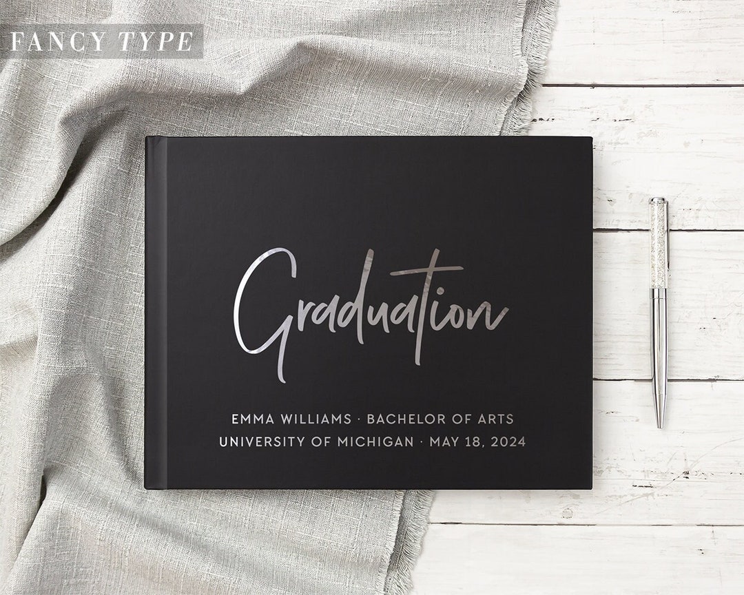 Graduation Guest Book for Graduating College Student Classmates ...