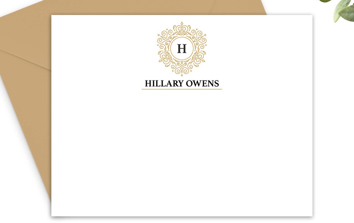 Monogrammed Note Cards for Women Personalized Note Cards for - Etsy