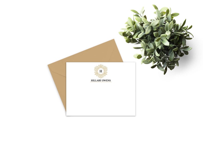 Monogrammed Note Cards for Women Personalized Note Cards for - Etsy