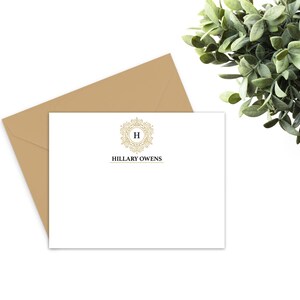 Monogrammed Note Cards for Women Personalized Note Cards for - Etsy