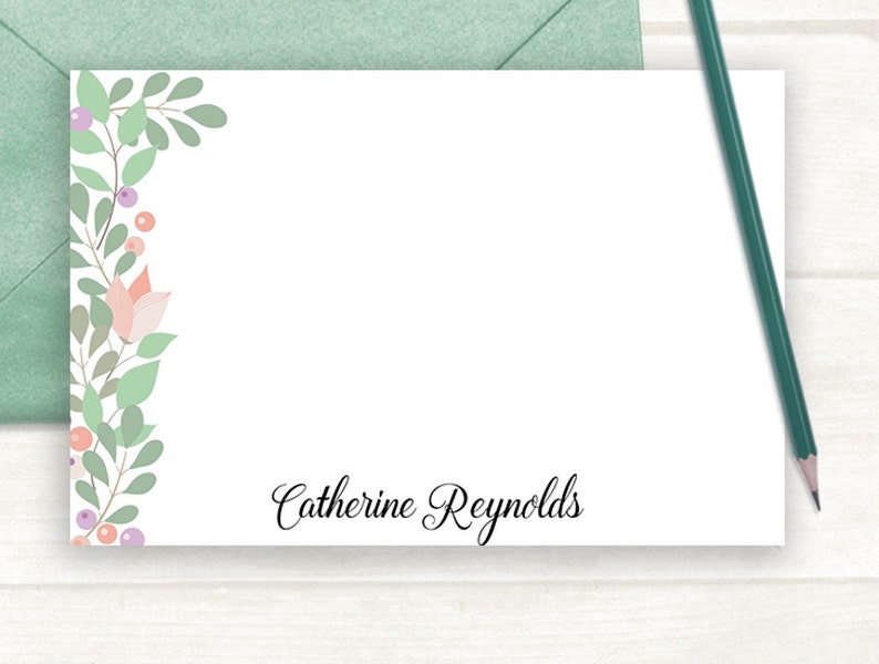 Personalized Note Card Note Cards Custom Notecard | Etsy