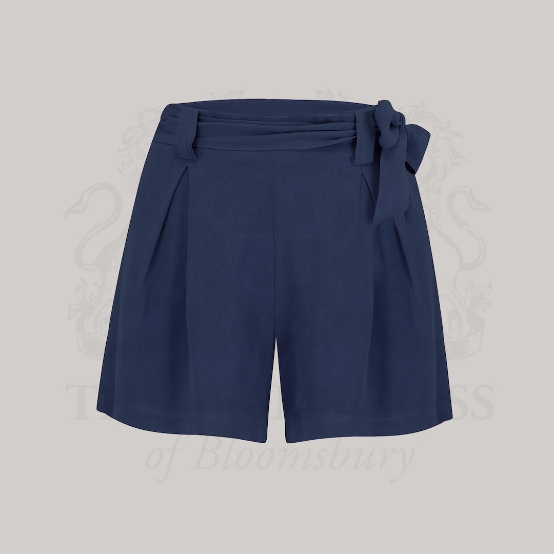 Emma Tap Shorts in French Navy | Vintage 1940s Women's Style | the ...