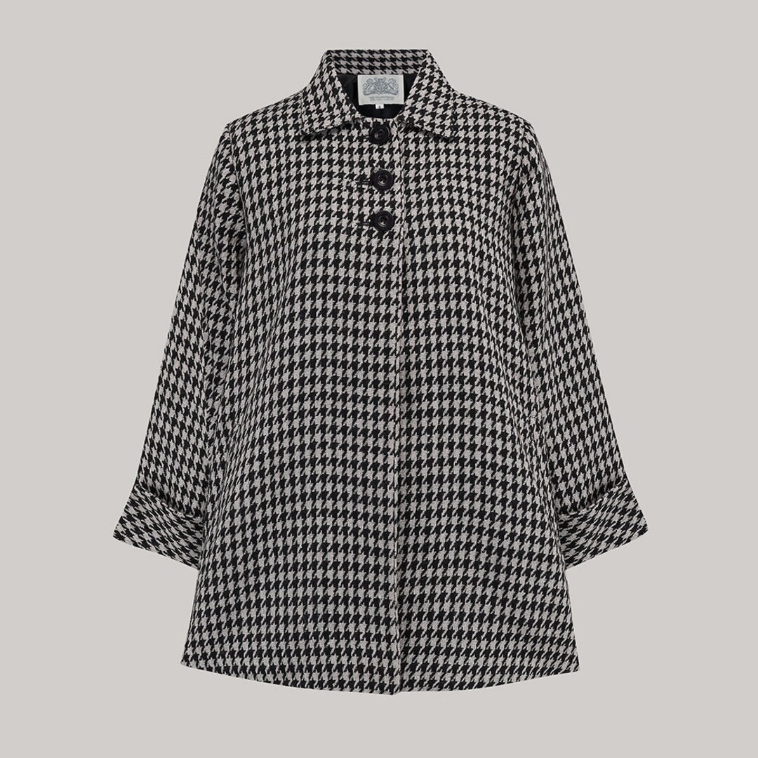 Swing Jacket in Houndstooth Check by the Seamstress of - Etsy