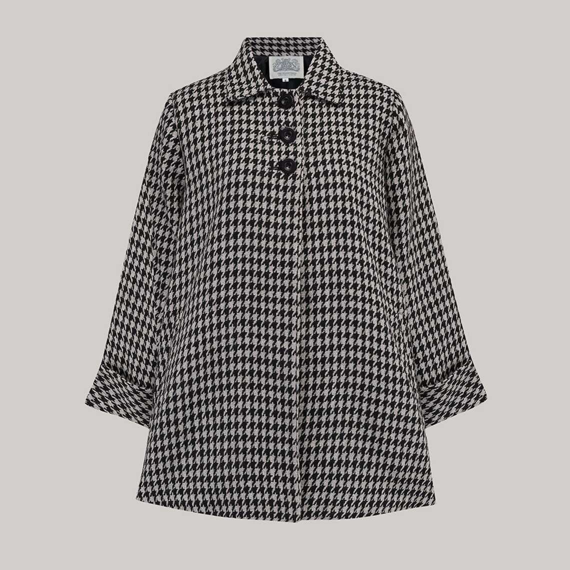 Swing Jacket in Houndstooth Check by the Seamstress of - Etsy