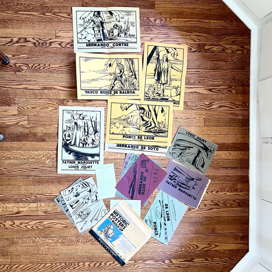 Beckley-cardy Co. Historic Posters for Classrooms, 1949 - Etsy