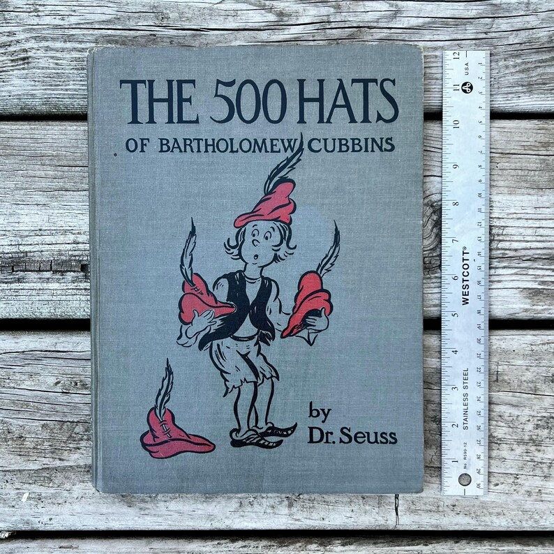 The 500 Hats of Bartholomew Cubbins, Dr. Suess, 1938, Antique - Etsy