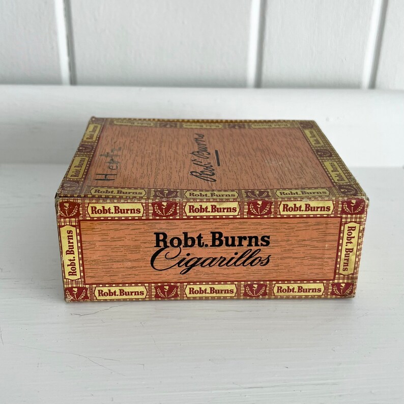Robt. Burns Cigarillos Box, Vintage - Etsy