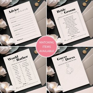 Black and White Guess the Dress Game Card / Draw the Dress Game Card ...