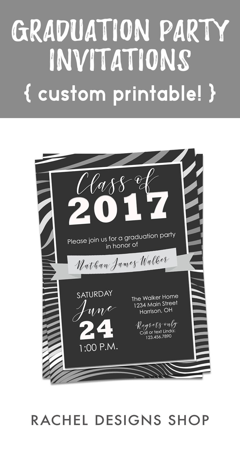 Custom Graduation Party Invitation Graduation Invitation | Etsy