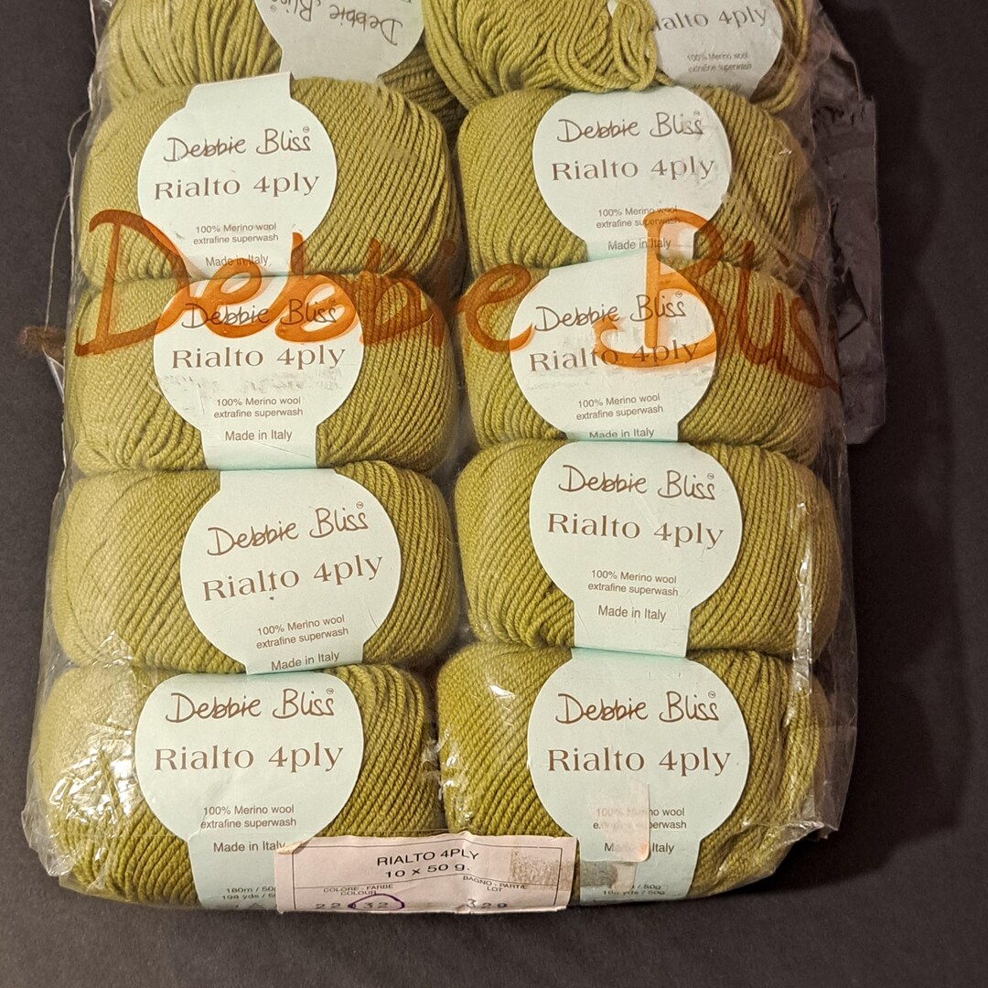 Debbie Bliss Rialto 4 Ply Merino Wool Yarn 10 Skeins - Etsy