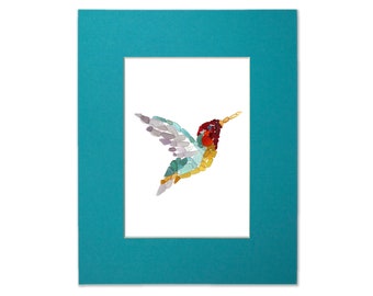 Seaglass Hummingbird - Etsy