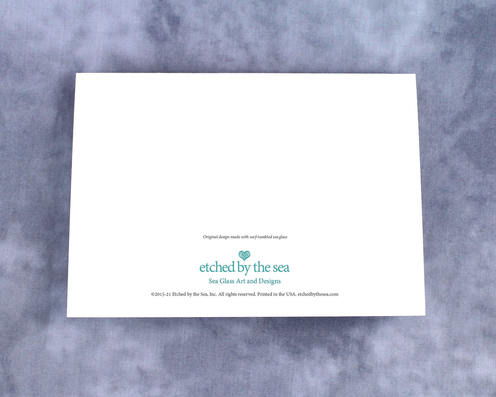 Sea Glass Flagship Card - Etsy