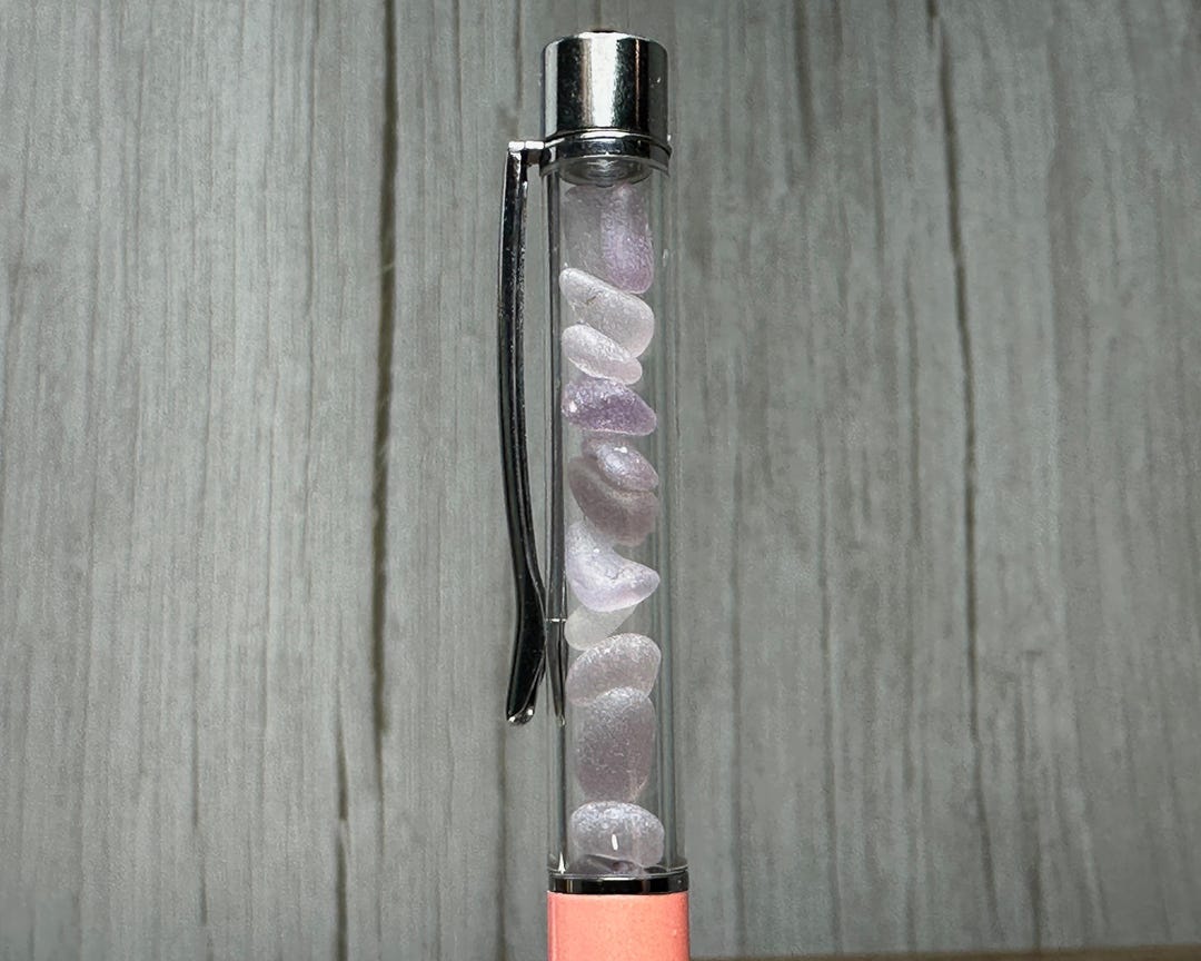 Sea Glass Ballpoint Pen - Lavender Beach Glass Pen - Etsy
