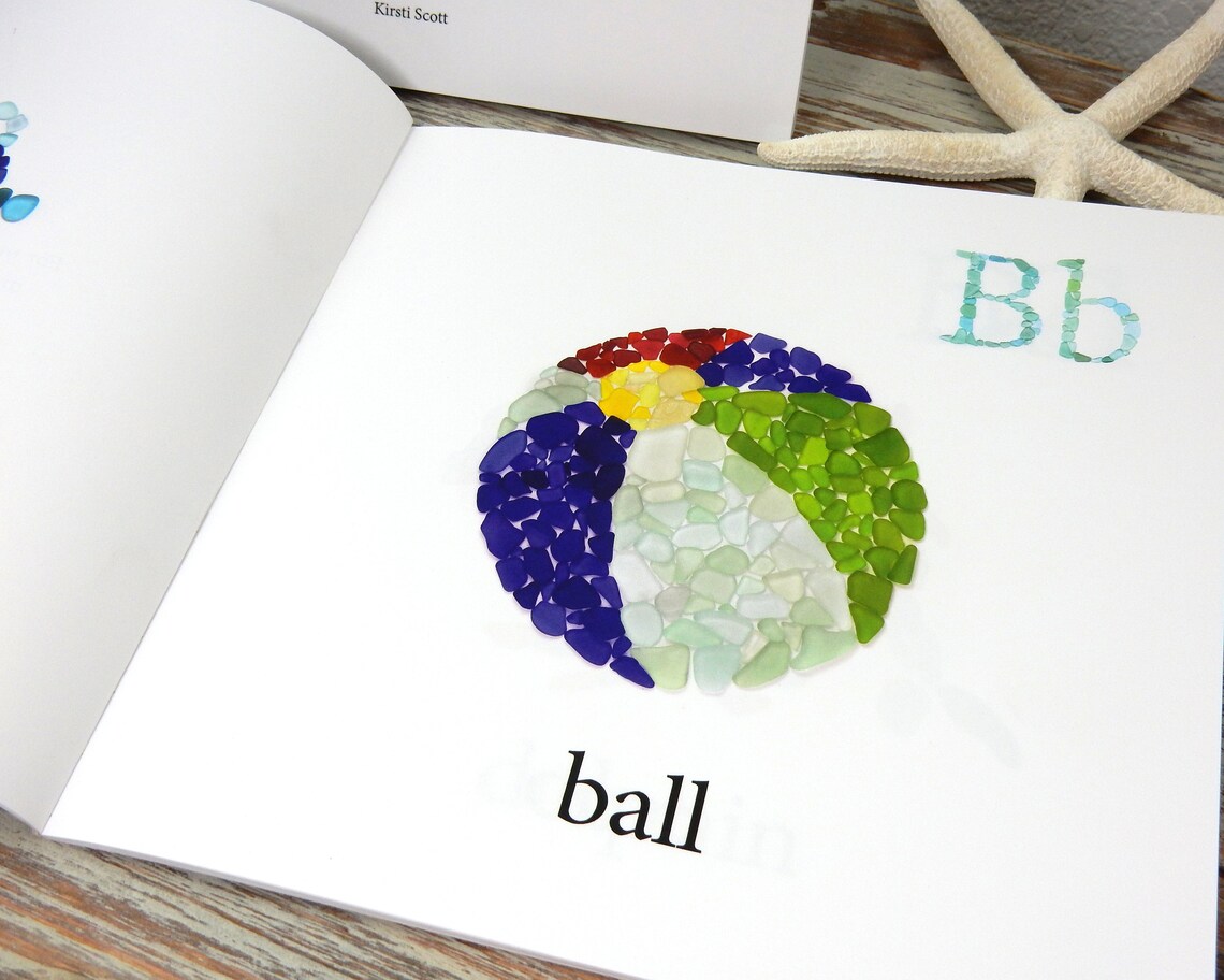 A to Sea - Sea Glass Alphabet Book - Etsy