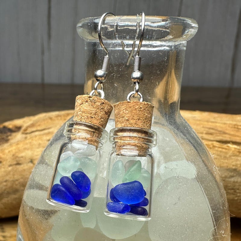 Tiny Bottle Earrings - Etsy