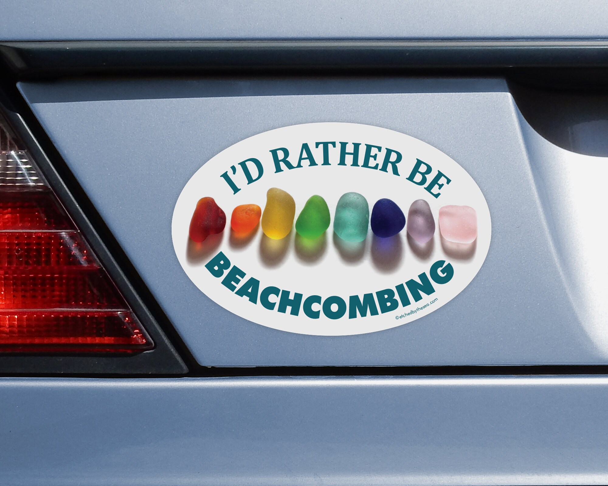 I'd Rather Be Beachcombing Laptop or Bumper Sticker | Etsy