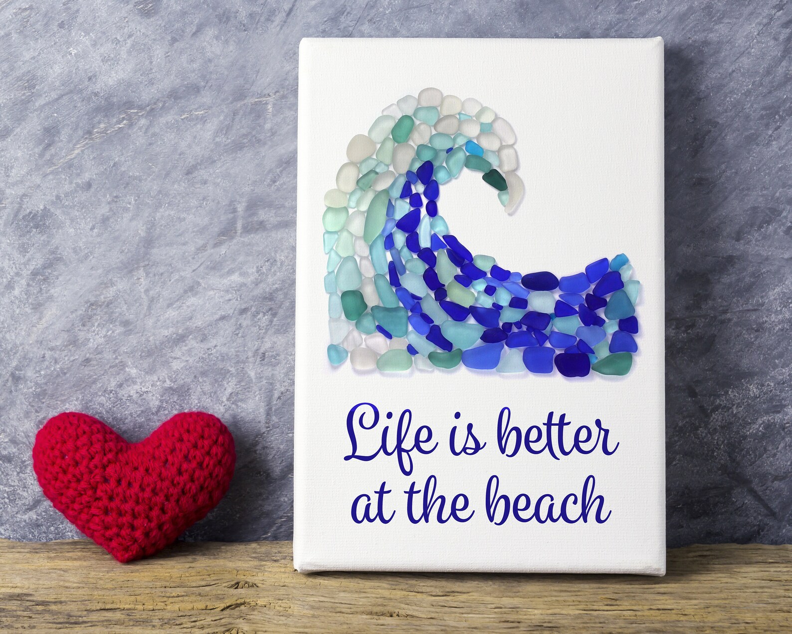 Sea Glass Wave life is Better at the Beach | Etsy