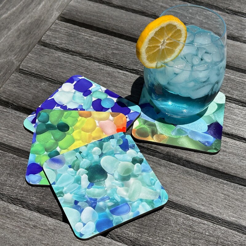 Sea Glass Coasters - Etsy