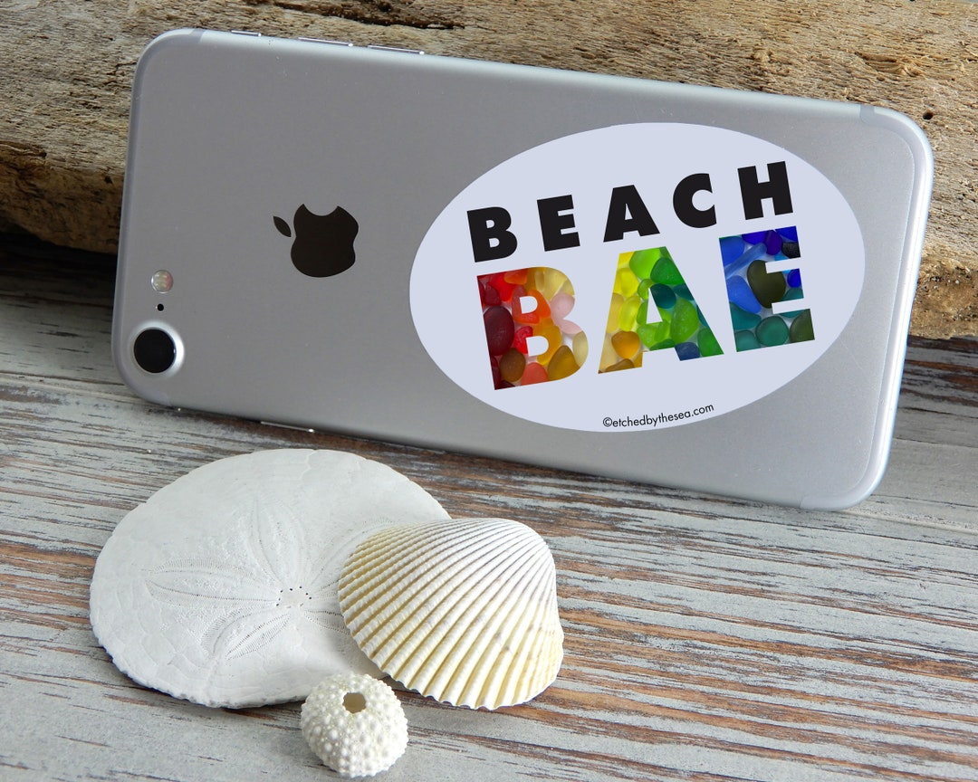 Sea Glass BAE Glass Laptop, Phone, or Bumper Sticker - Etsy