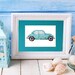 Sea Glass Classic Surfer Car Seaglass Art Mosaic Vintage - Etsy
