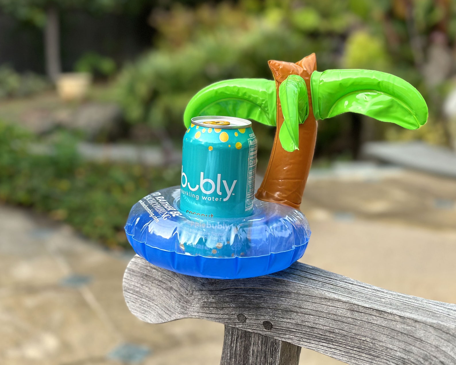 Beachcombing Inflatable Palm Tree Drink Holder Floatie - Single or Set ...